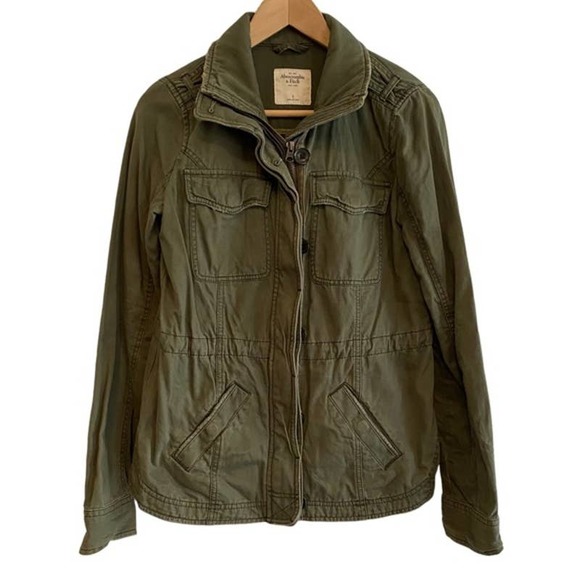 Abercrombie & Fitch | Jackets & Coats | Abercrobmie Fitch Army Green ...
